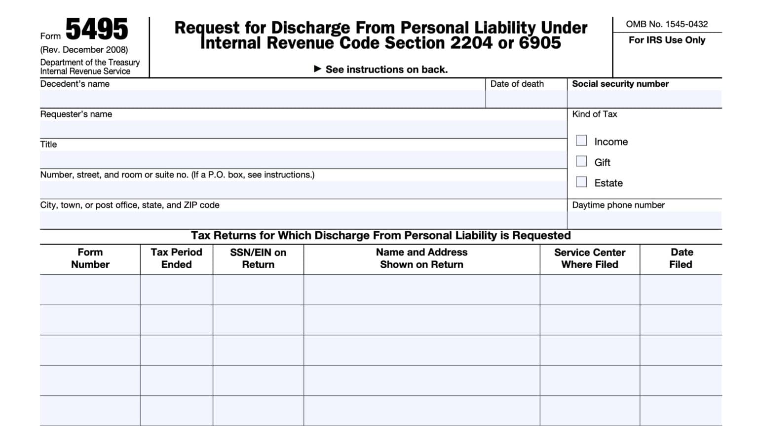 IRS Form 8802 Instructions - U.S. Residency Certification Application