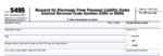 IRS Form 5495 Instructions - Request For Discharge of Tax Liability