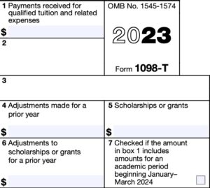 IRS Form 1098-T Instructions - Tuition Statement