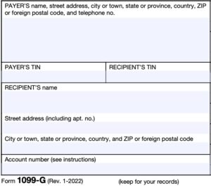 IRS Form 1099-G Instructions - Certain Government Payments