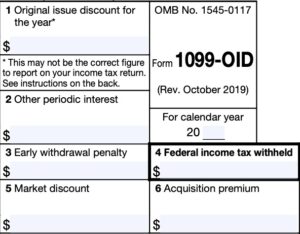 IRS Form 1099-OID Instructions - Original Issue Discount (OID)