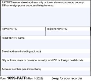 IRS Form 1099-PATR Instructions - Cooperative Distributions