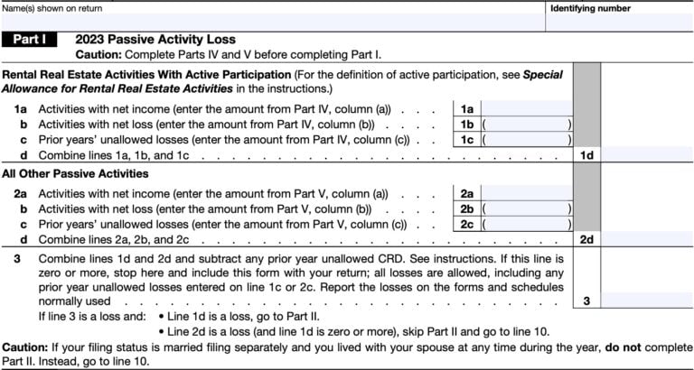 IRS Form 8582 Instructions - A Guide to Passive Activity Losses