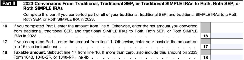 IRS Form 8606 Instructions - A Guide to Nondeductible IRAs