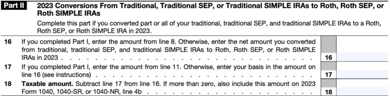 IRS Form 8606 Instructions - A Guide to Nondeductible IRAs
