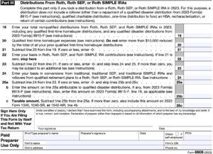 IRS Form 8606 Instructions - A Guide to Nondeductible IRAs