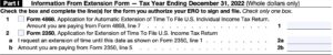 IRS Form 8878 Instructions - eFile Authorization for Tax Extensions