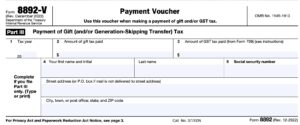 IRS Form 8892 Instructions - Gift Tax Return Extension
