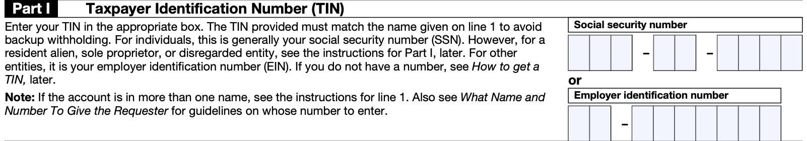 IRS Form W-9 Instructions - Request for Tax ID Number