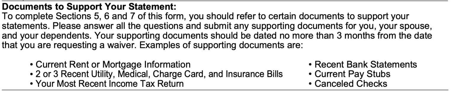 Form SSA 632-BK Instructions - Waiver of Overpayment Recovery