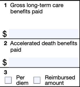 IRS Form 1099-LTC Instructions - LTC Benefits