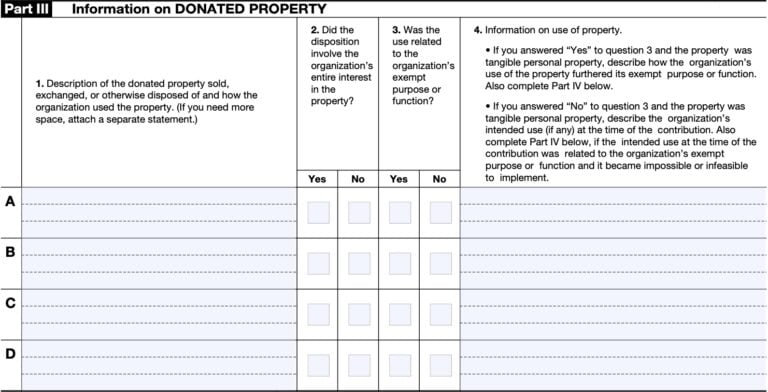 IRS Form 8282 Instructions - Donee Information Return