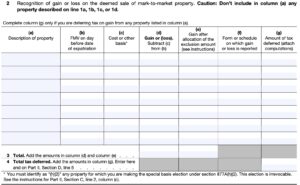 IRS Form 8854 Instructions