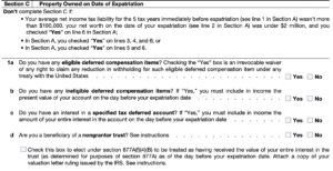 IRS Form 8854 Instructions
