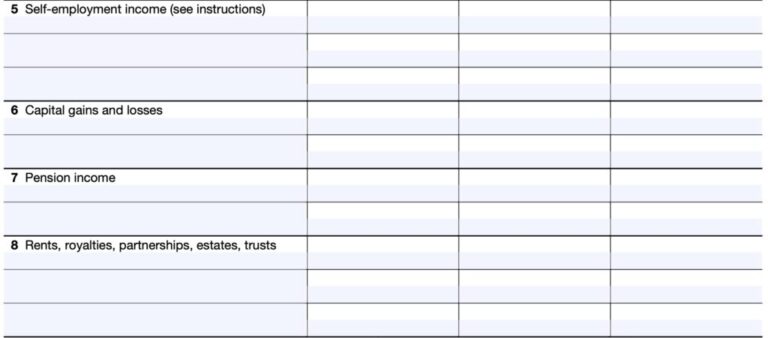 IRS Form 8958 Instructions - Community Property Allocation