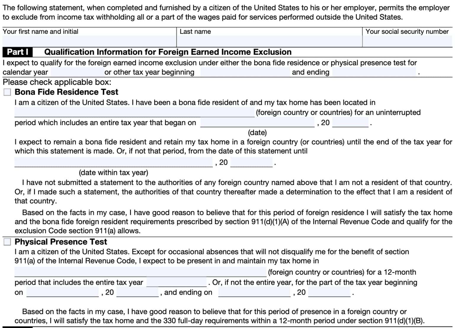 IRS Form 673 Instructions: Foreign Income Withholding Exemption