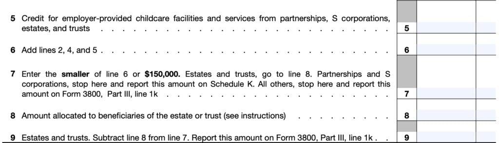IRS Form 8882 Instructions: Tax Credits for Child Care Facilities