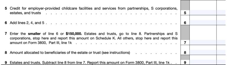 IRS Form 8882 Instructions: Tax Credits for Child Care Facilities