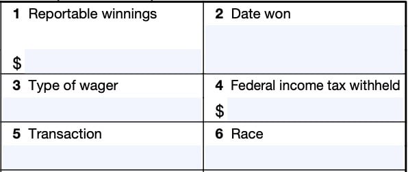 IRS Form W-2G Instructions - Certain Gambling Winnings