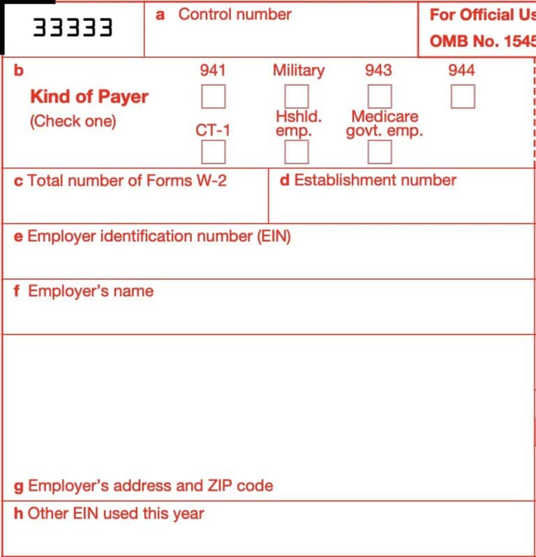 IRS Form W-3 Instructions - Transmittal of Wage & Tax Transcripts