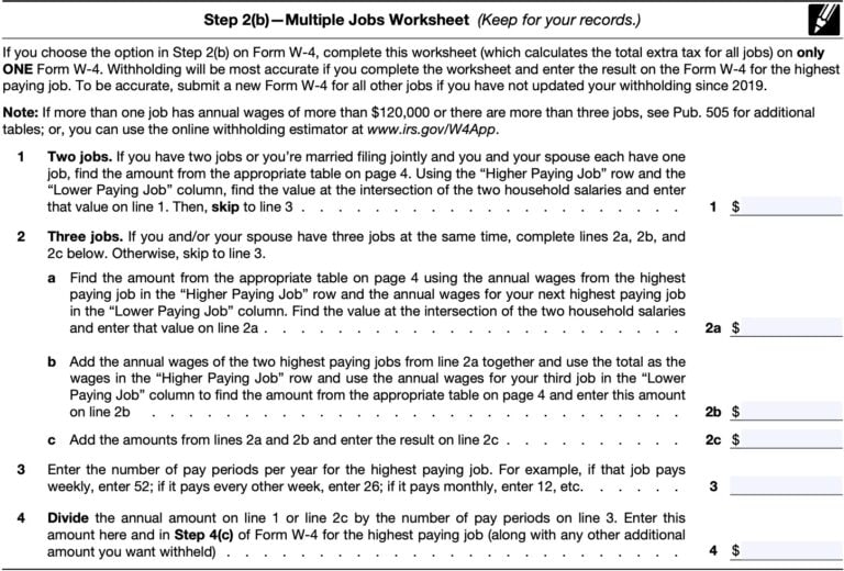 IRS Form W-4 Instructions - Employee's Withholding Certificate