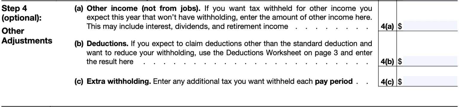 IRS Form W-4 Instructions - Employee's Withholding Certificate