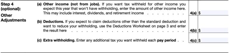 IRS Form W-4 Instructions - Employee's Withholding Certificate