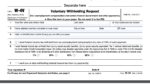 IRS Form W-4V Instructions - Voluntary Withholding Request
