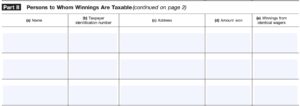 IRS Form 5754 Instructions - Reporting Gambling Winnings