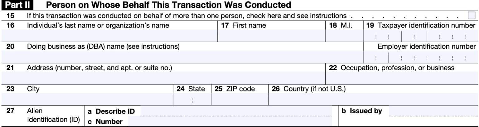 IRS Form 8300 Instructions - Reporting Large Cash Transactions