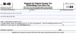 IRS Form W-4S Instructions - Withholding Taxes From Sick Pay