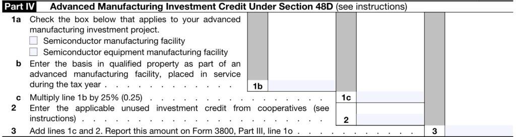 IRS Form 3468 Instructions - Investment Credit