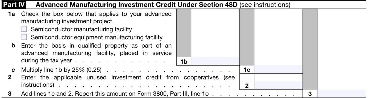 IRS Form 3468 Instructions - Investment Credit