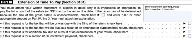 IRS Form 4768 Instructions - Extensions For Estate Tax Returns
