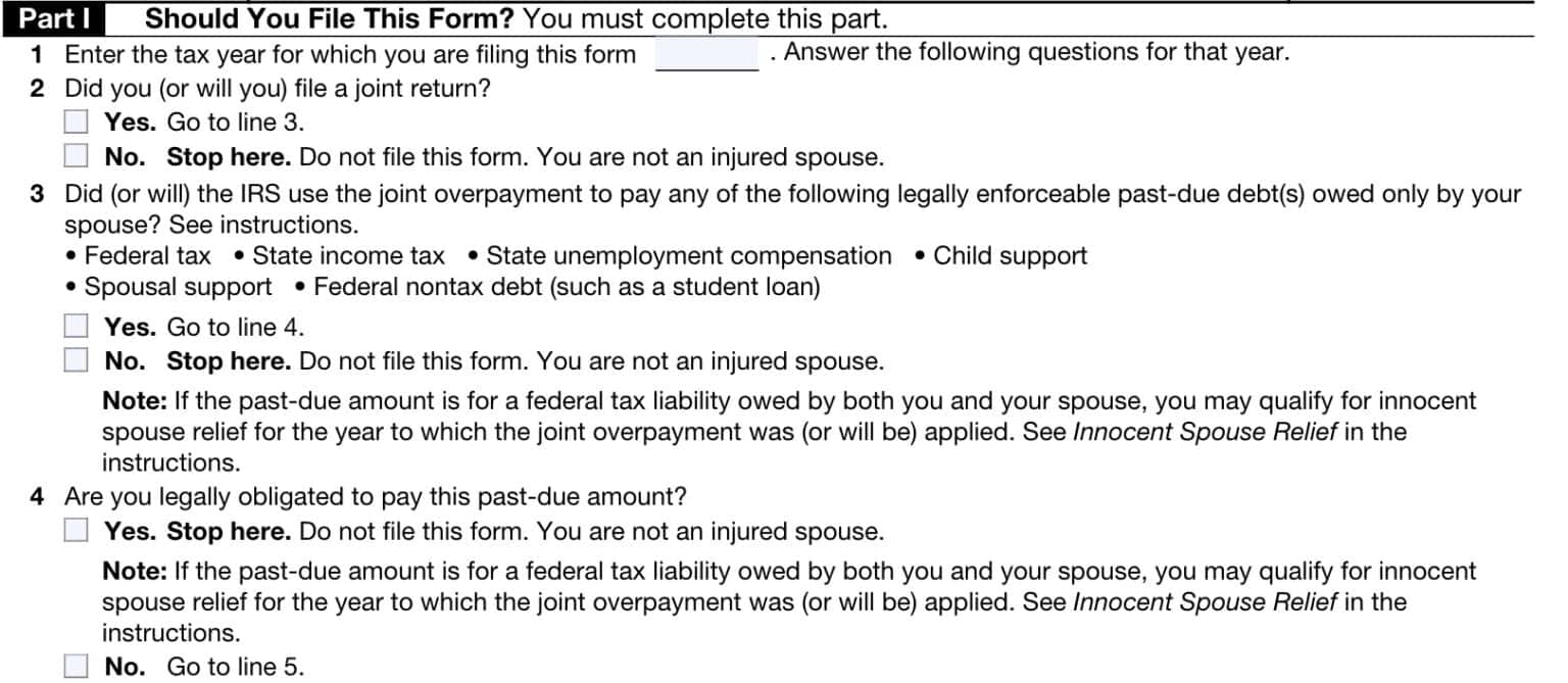IRS Form 8379 Instructions