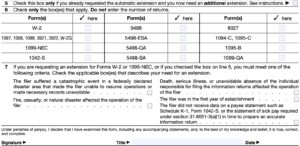 IRS Form 8809 Instructions - Extension for Information Returns