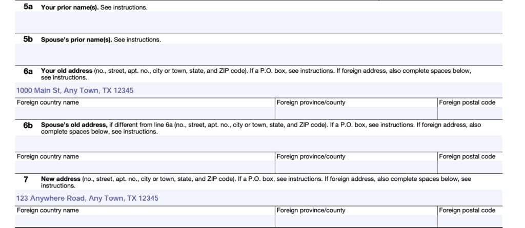 IRS Form 8822 Instructions - Changing Your Address With the IRS