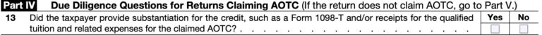 IRS Form 8867 Instructions: Tax Preparer's Due Diligence Checklist