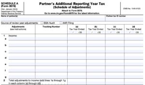 IRS Form 8978 Instructions - Reporting Partner's Additional Taxes