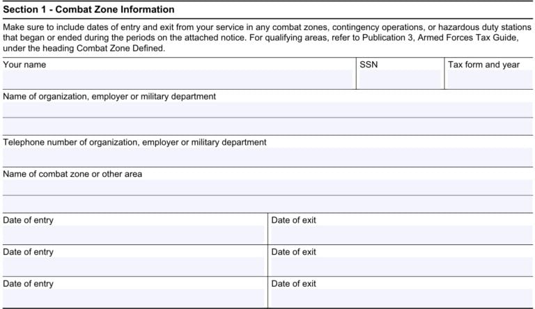 IRS Form 15109 Instructions - Request for Tax Deferment
