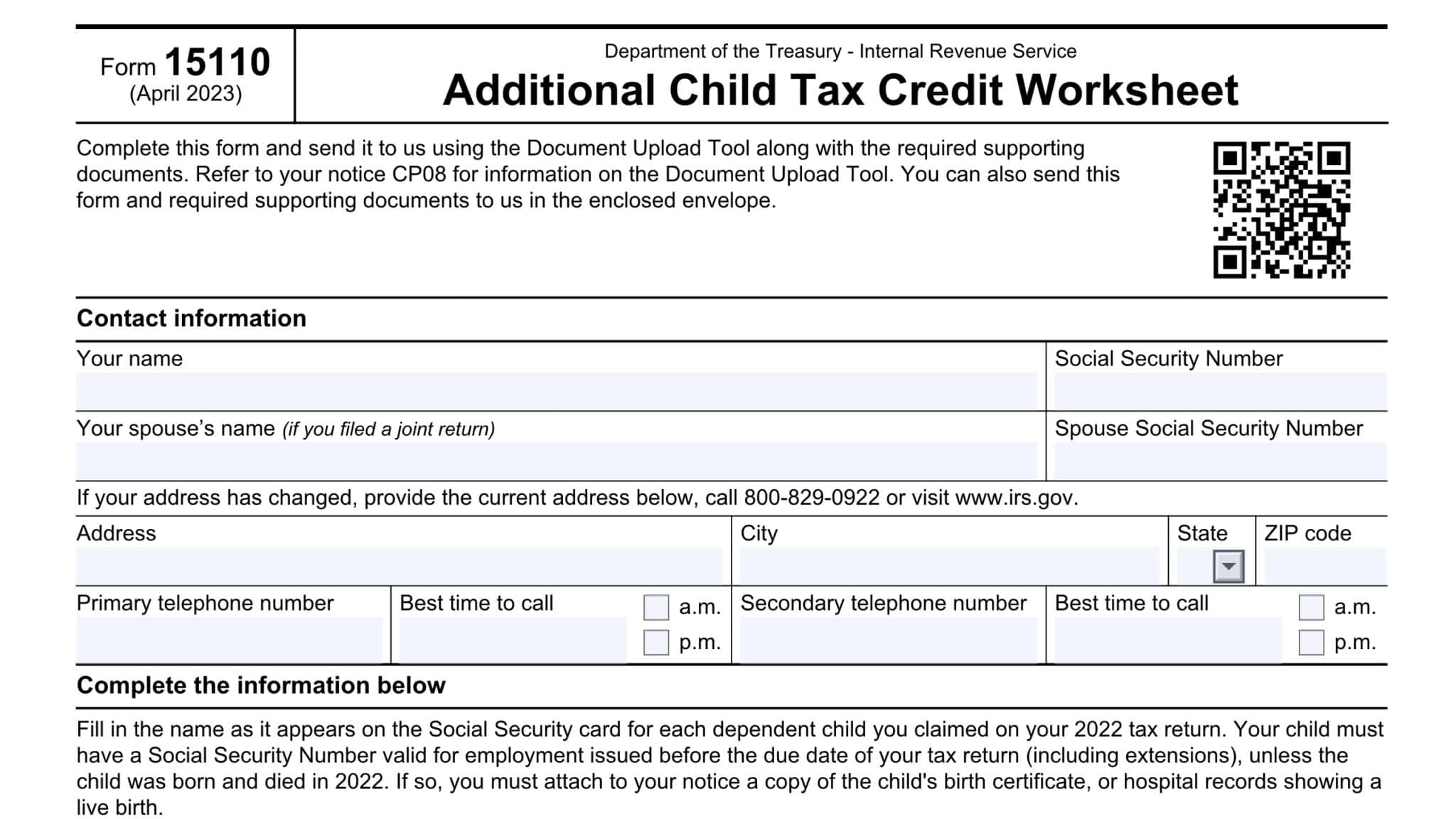 IRS Form 1040-V Instructions - Tax Payment Voucher