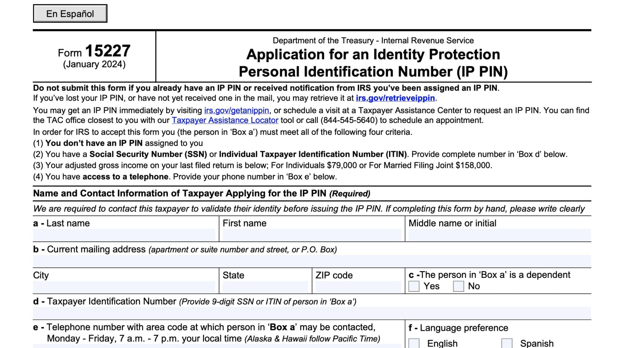 IRS Form 15103 Instructions - Form 1040 Return Discrepancy