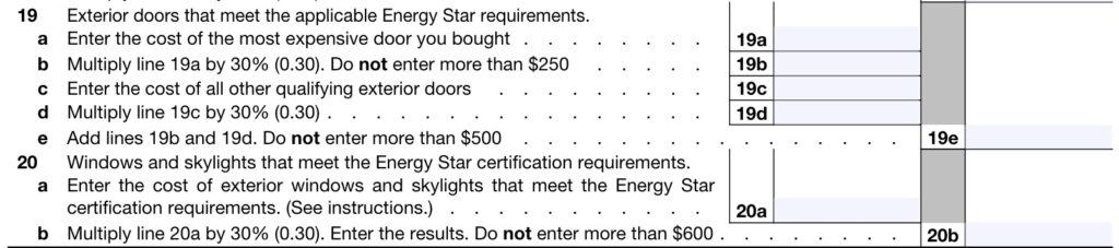 IRS Form 5695 Instructions - Residential Energy Credits