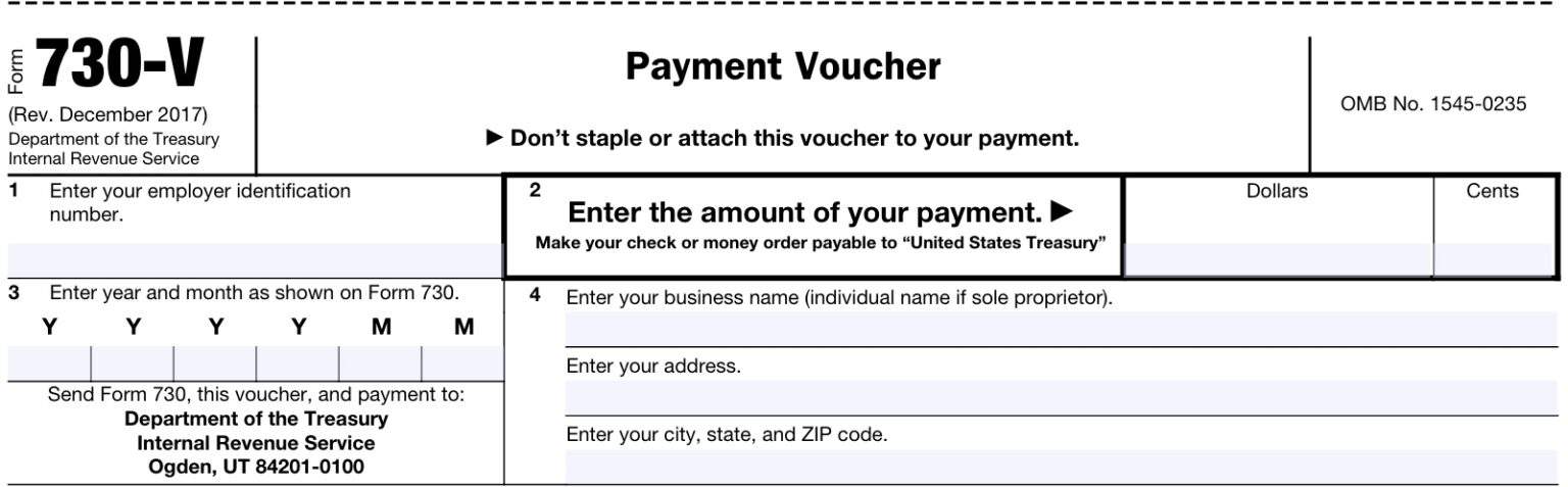 IRS Form 730 Instructions - Monthly Tax Return for Wagers
