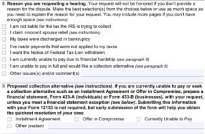 IRS Form 12153 Instructions - Request for a CDP Hearing