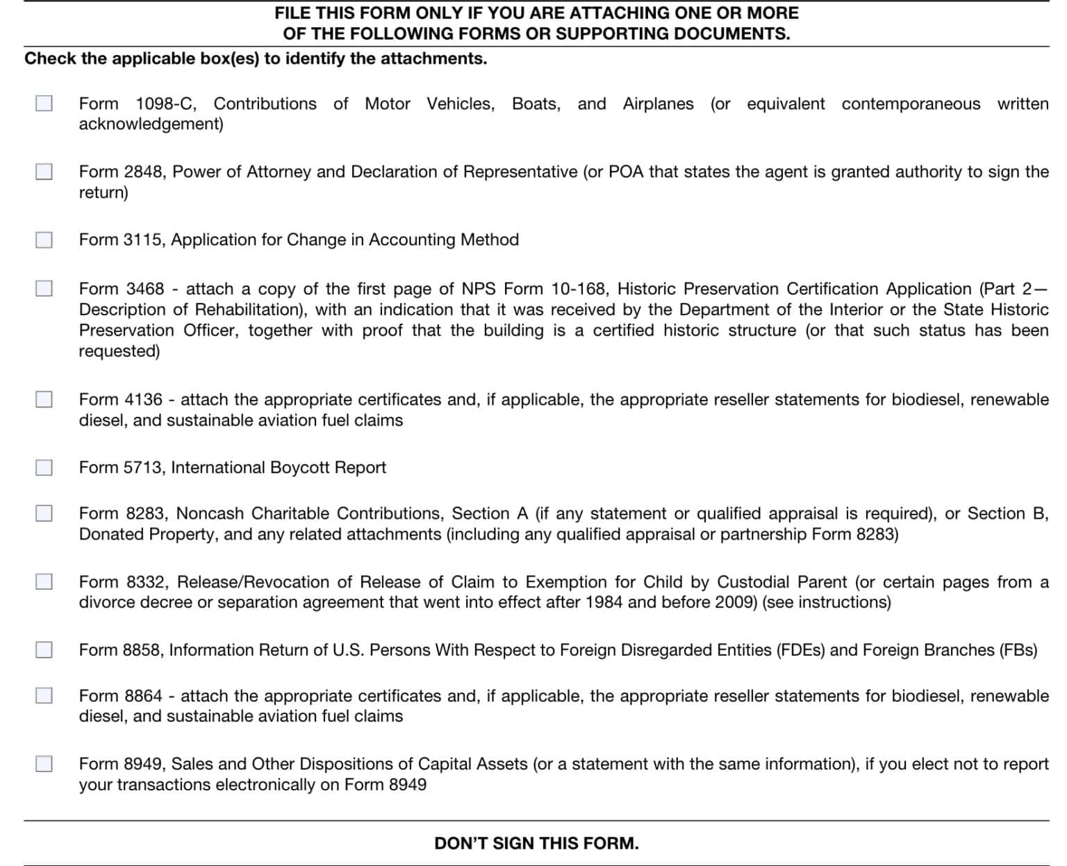 IRS Form 8453 Instructions - Income Tax Transmittal