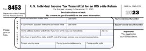 IRS Form 8453 Instructions - Income Tax Transmittal