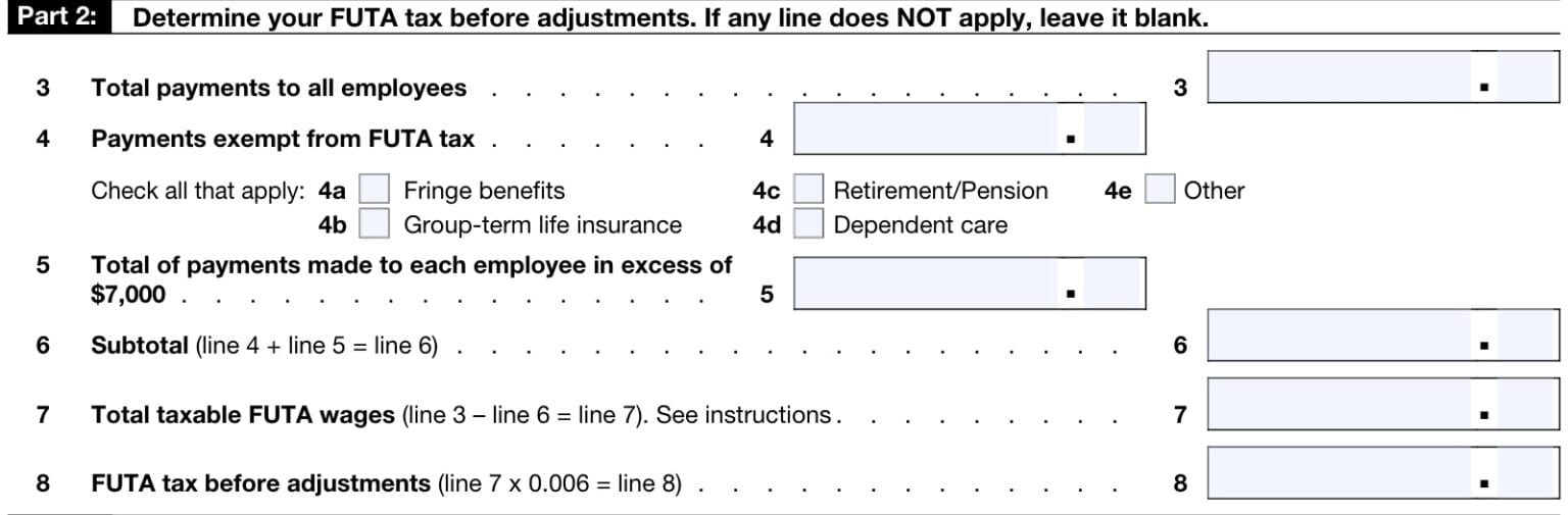 IRS Form 940 Instructions - Federal Unemployment Tax Return