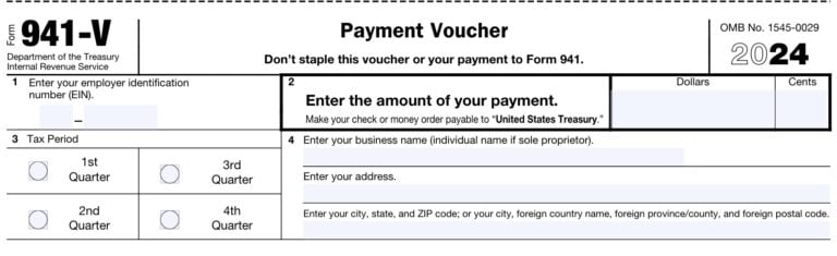 IRS Form 941 Instructions - Employer's Quarterly Tax Return