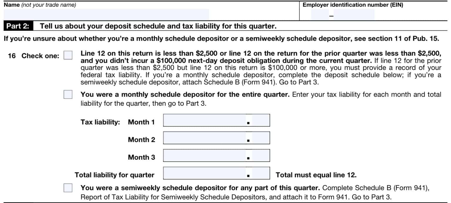 IRS Form 941 Instructions - Employer's Quarterly Tax Return